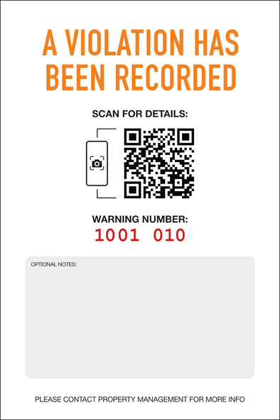 Violation Notepad – Community Boss