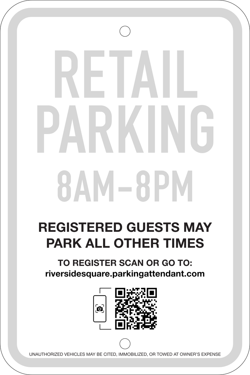 Mixed Use Retail/Guest Parking Sign, 12X18 – Community Boss
