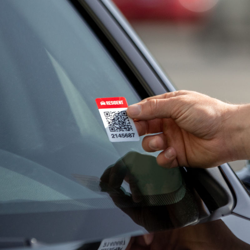 “RESIDENT” Smart Decals (pack of 100) – Community Boss