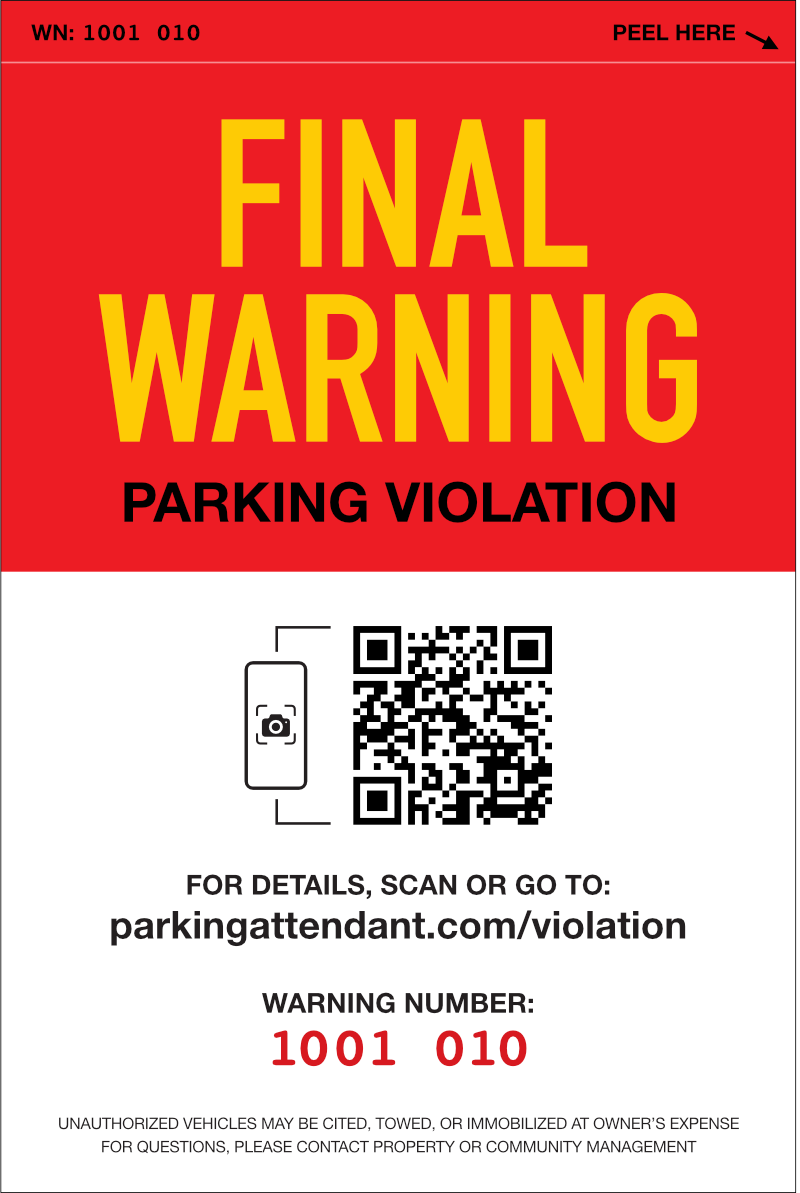 Final Smart Warning Stickers (pack of 50) – Community Boss