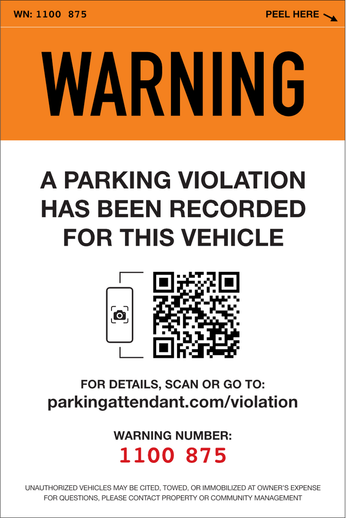 Standard Smart Warning Stickers (pack of 50) – Community Boss